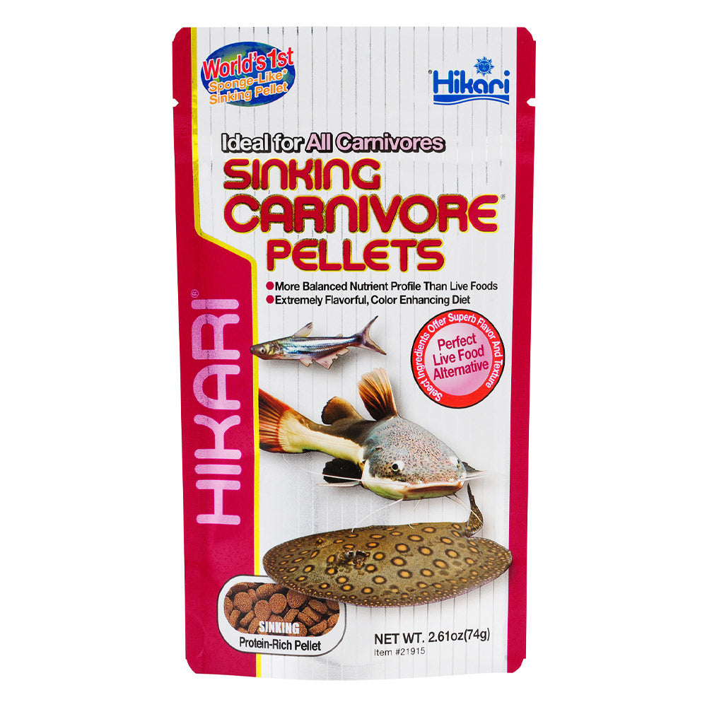 Hikari Sinking Carnivore Pellets Color Enhancing Fish Food | Whiskers ...